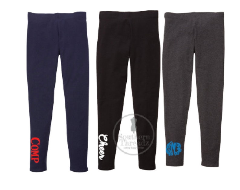 Personalized Leggings Monogrammed Team Leggings - Etsy