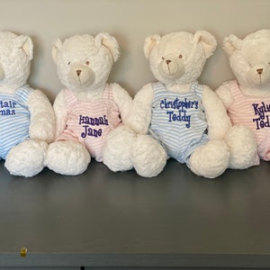 Personalized Teddy Bear/ Monogrammed Teddy Bear/ Plush Teddy Bear ...