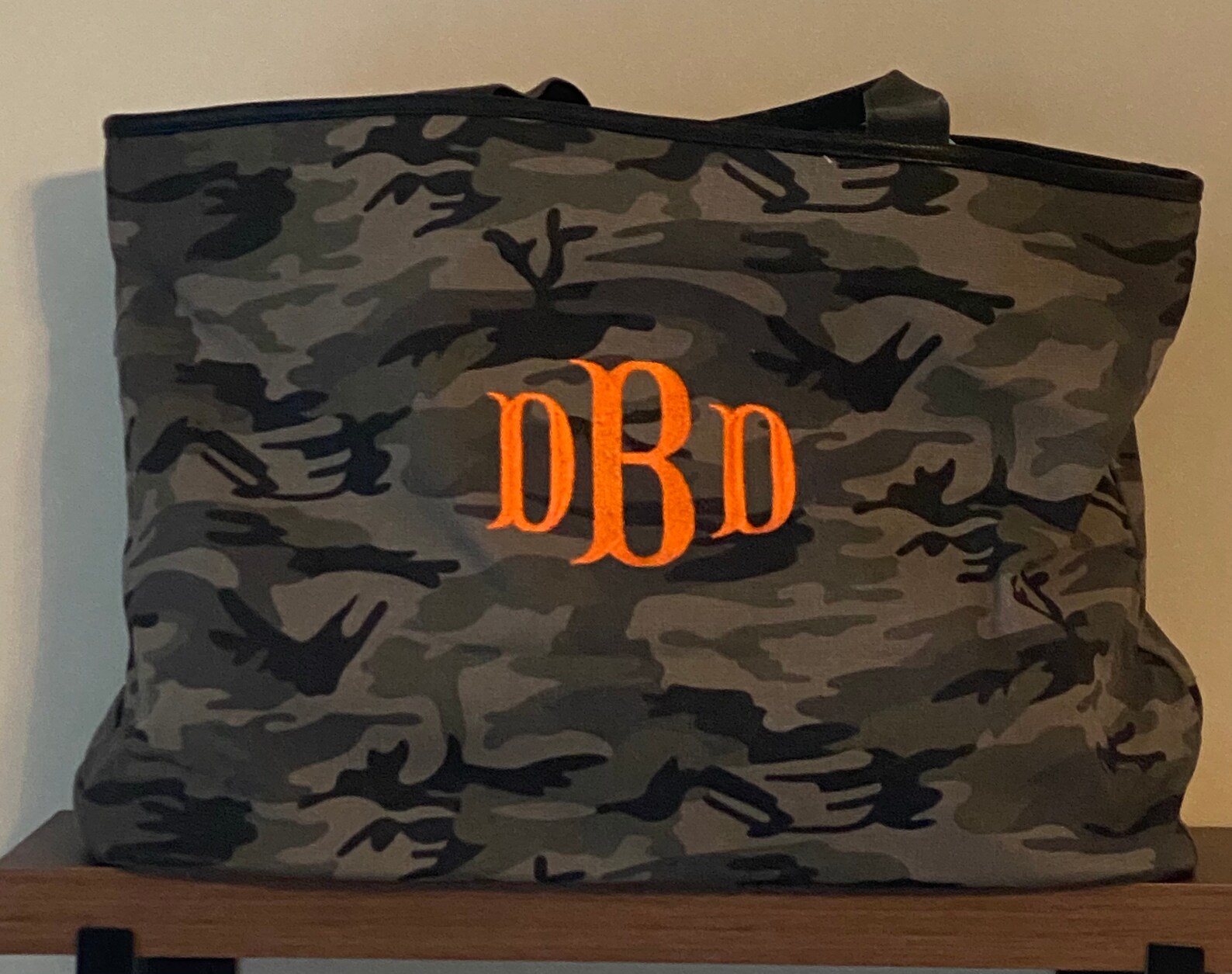 Monogrammed Camo Bag Monogrammed Totes Custom Bags Beach | Etsy