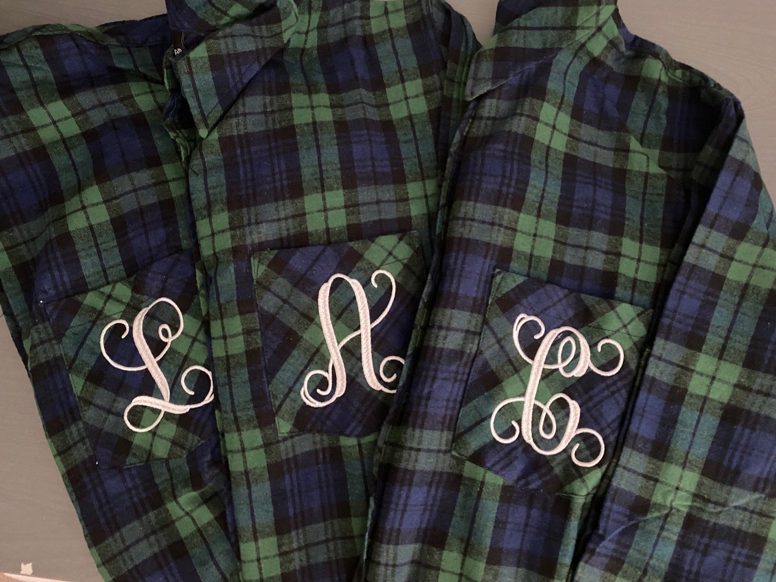 Monogrammed Flannel Shirt Custom Flannel Shirt - Etsy