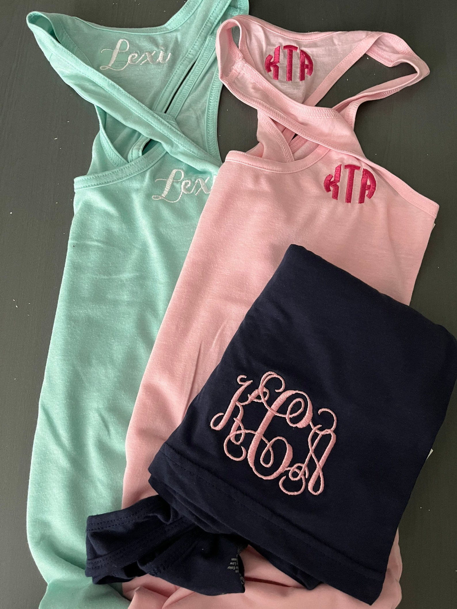 Monogrammed Racerback Dresses/ Monogram Dresses/ Monogrammed - Etsy