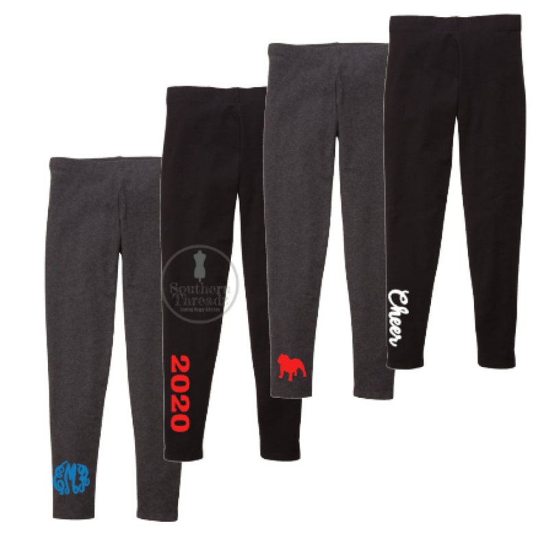 Personalized Leggings Monogrammed Team Leggings - Etsy