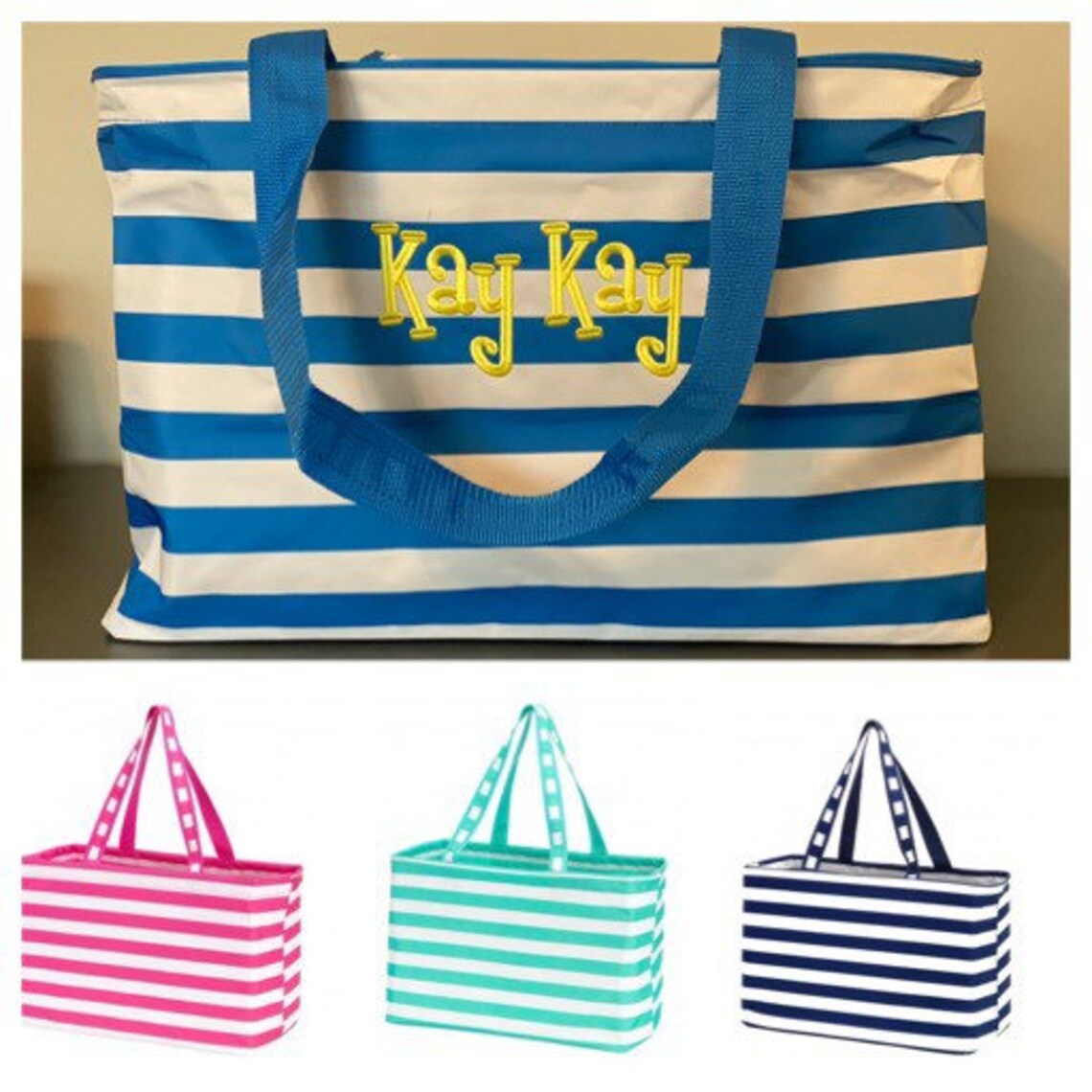 Oversized Monogram Beach Bag Ultimate Beach Bag Oversized | Etsy