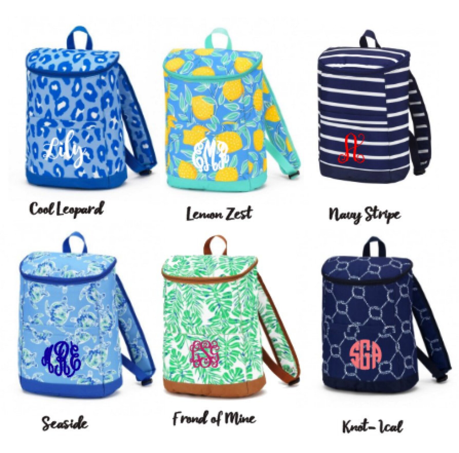 Monogrammed Backpack Cooler/ Insulated Backpack Cooler/ Cooler - Etsy
