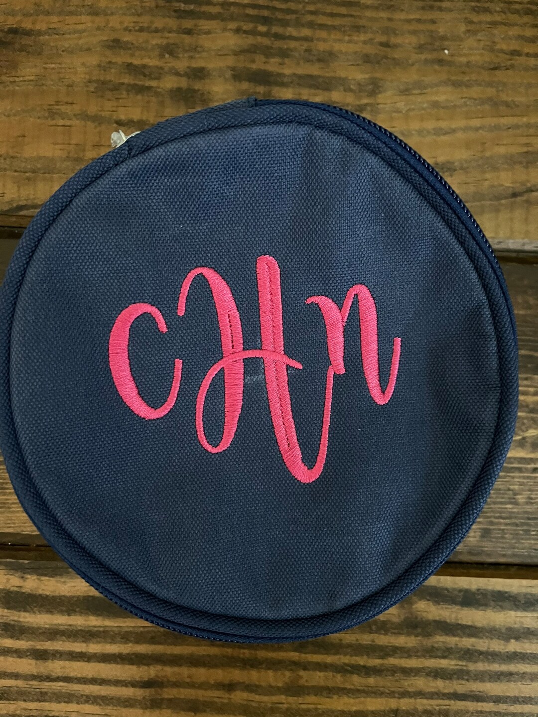 Monogrammed Jewelry Case - Monogram Jewelry Round - Monogrammed Travel ...