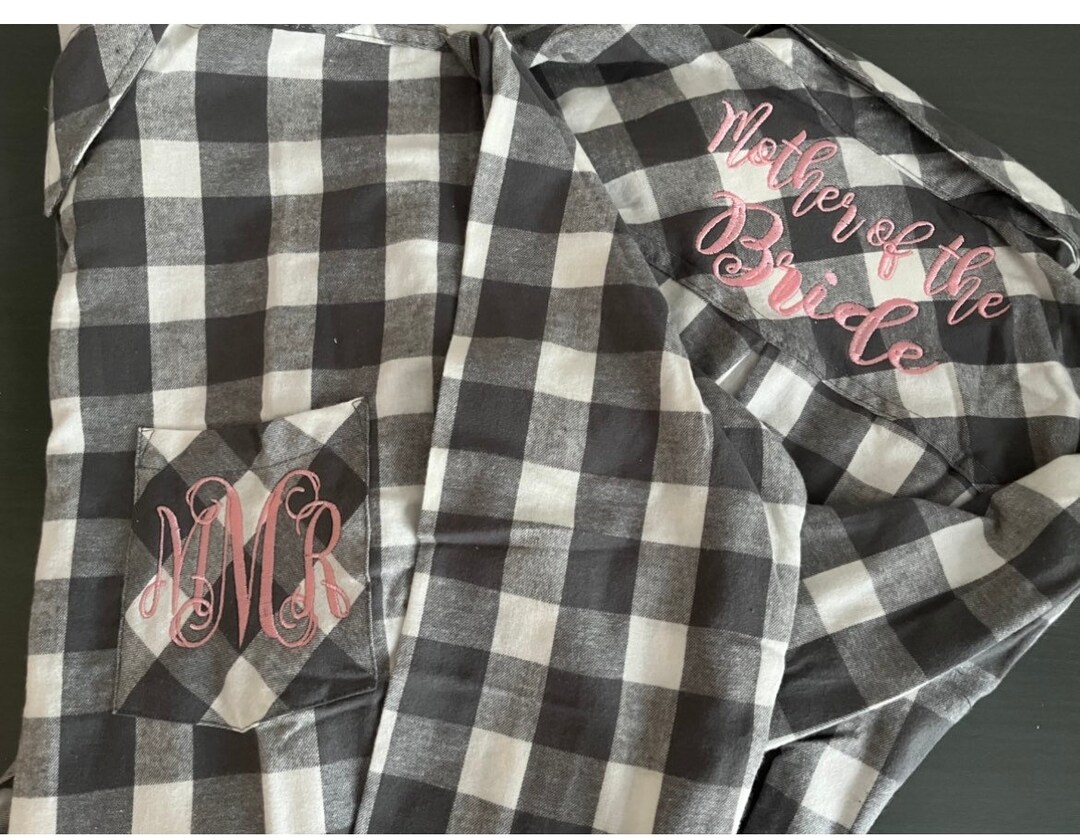 Monogrammed Flannel Shirt Custom Flannel Shirt - Etsy