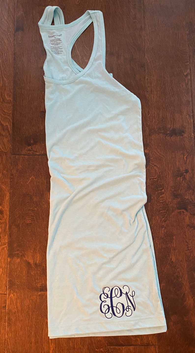 Monogrammed Racerback Dresses/ Monogram Dresses/ Monogrammed | Etsy