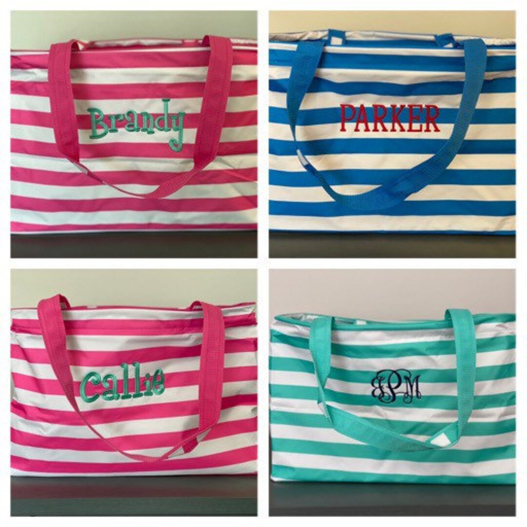 Monogrammed Beach Bag Ultimate Beach Bag Oversized Bags - Etsy