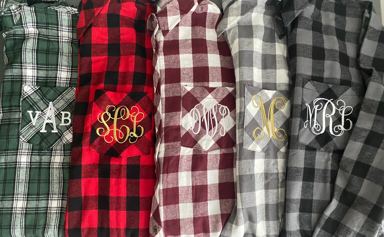 Monogrammed Flannel Shirt Custom Flannel Shirt - Etsy