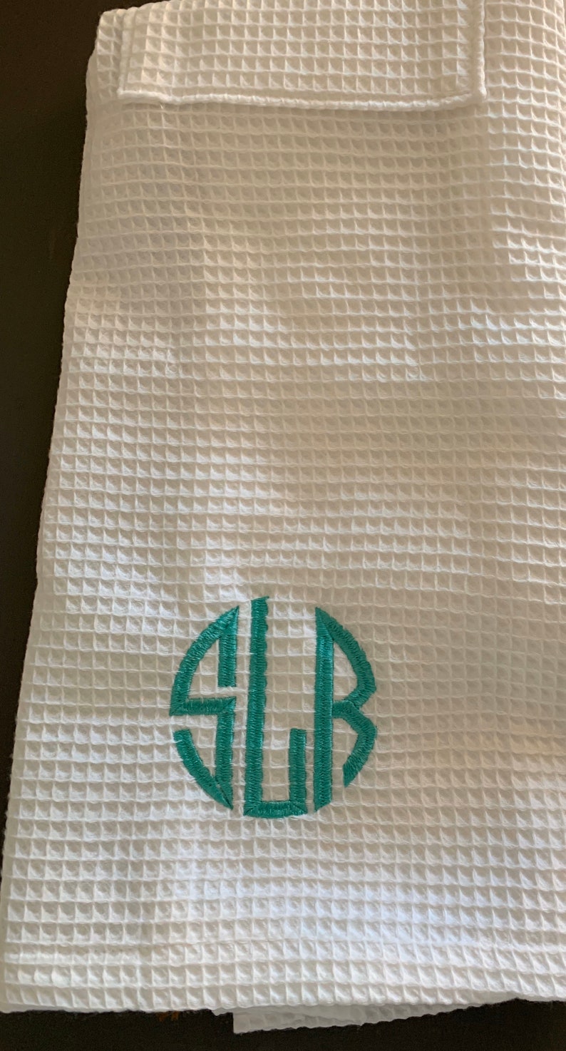 Monogrammed Spa Wrap Monogrammed Waffle Spa Wrap Waffle - Etsy