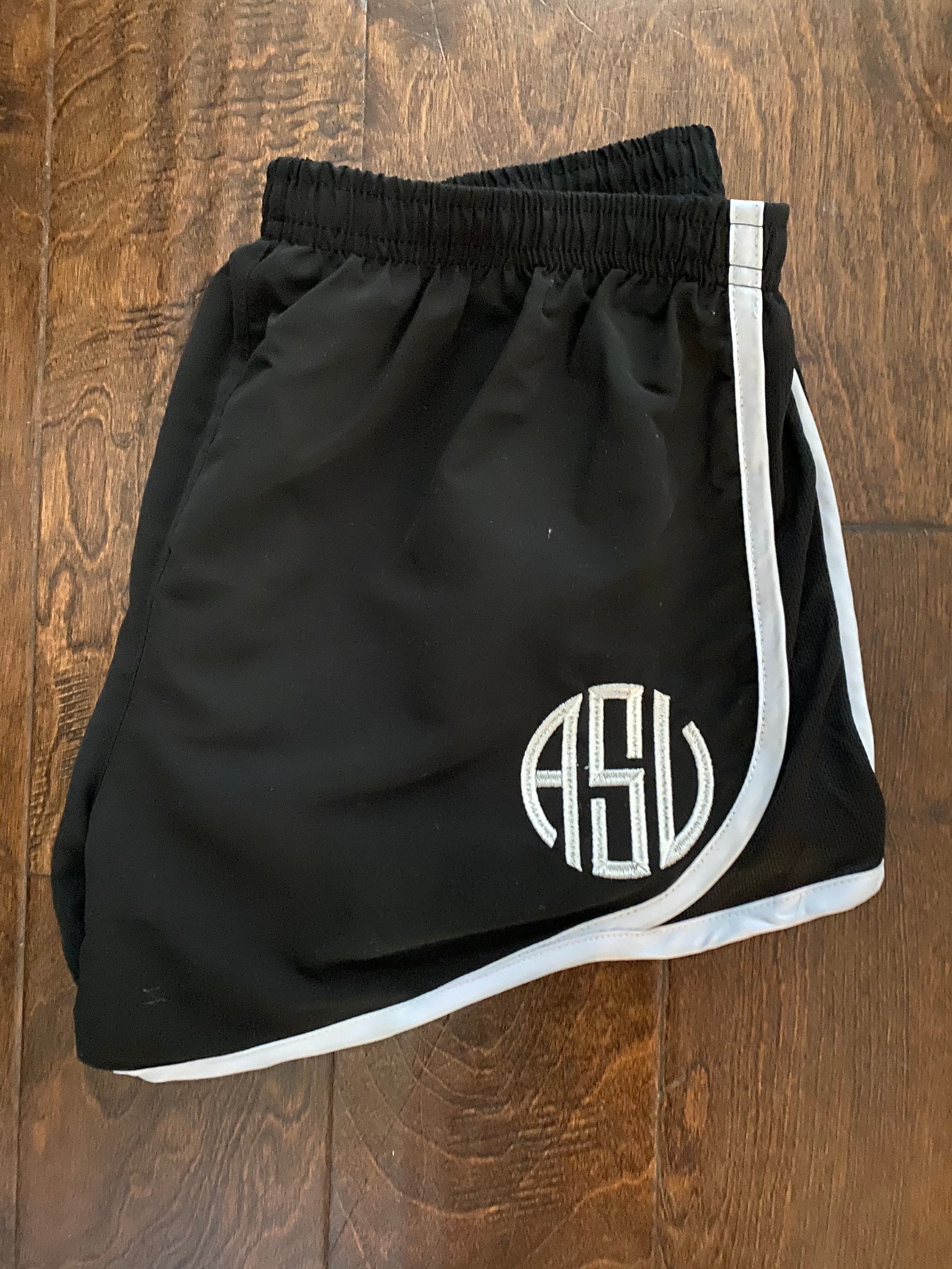 Monogrammed Shorts Monogram Workout Shorts Monogram | Etsy