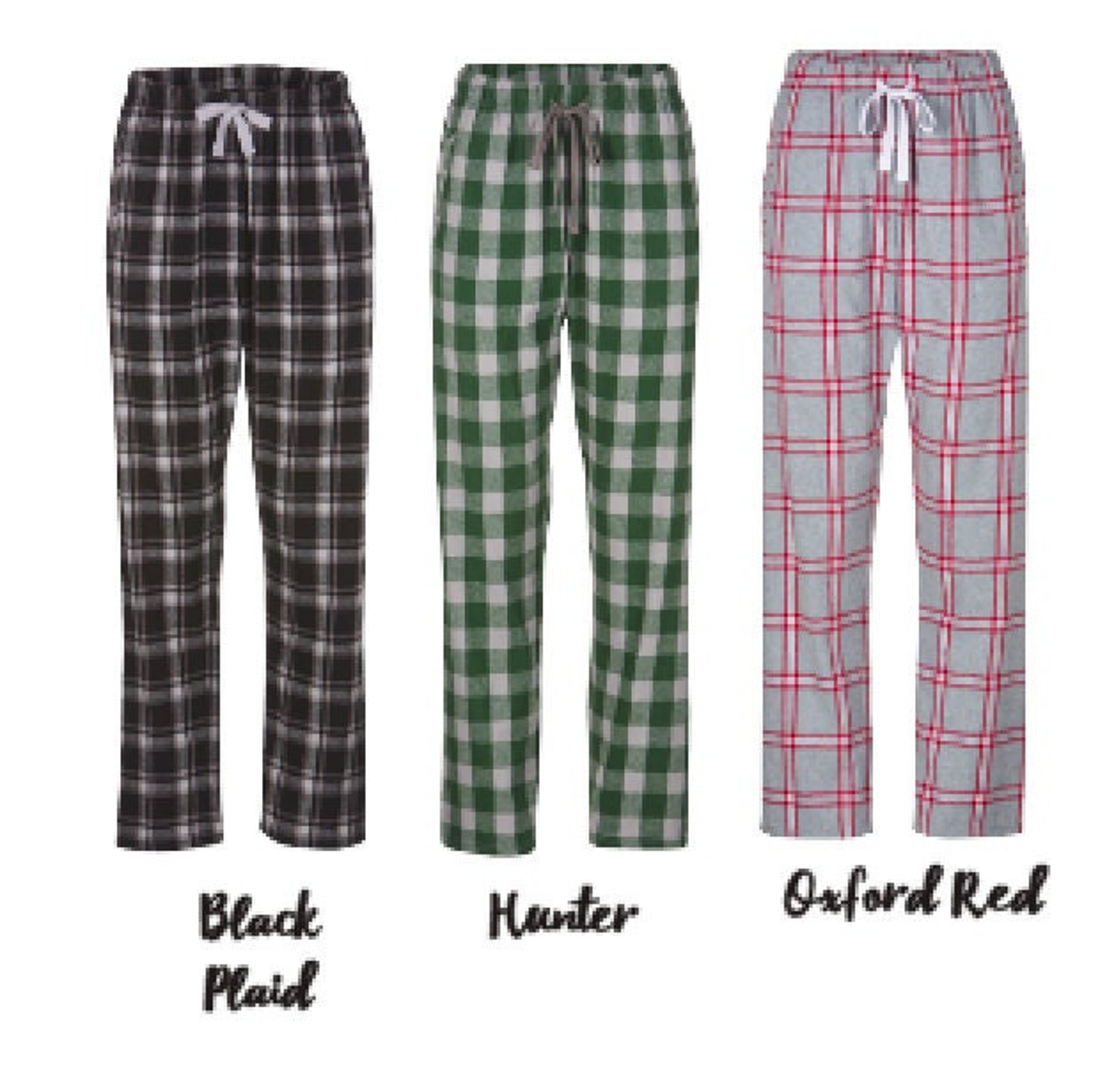 Plaid Pajama Pants / Monogram Pajama Pants / Plaid Pajama / - Etsy
