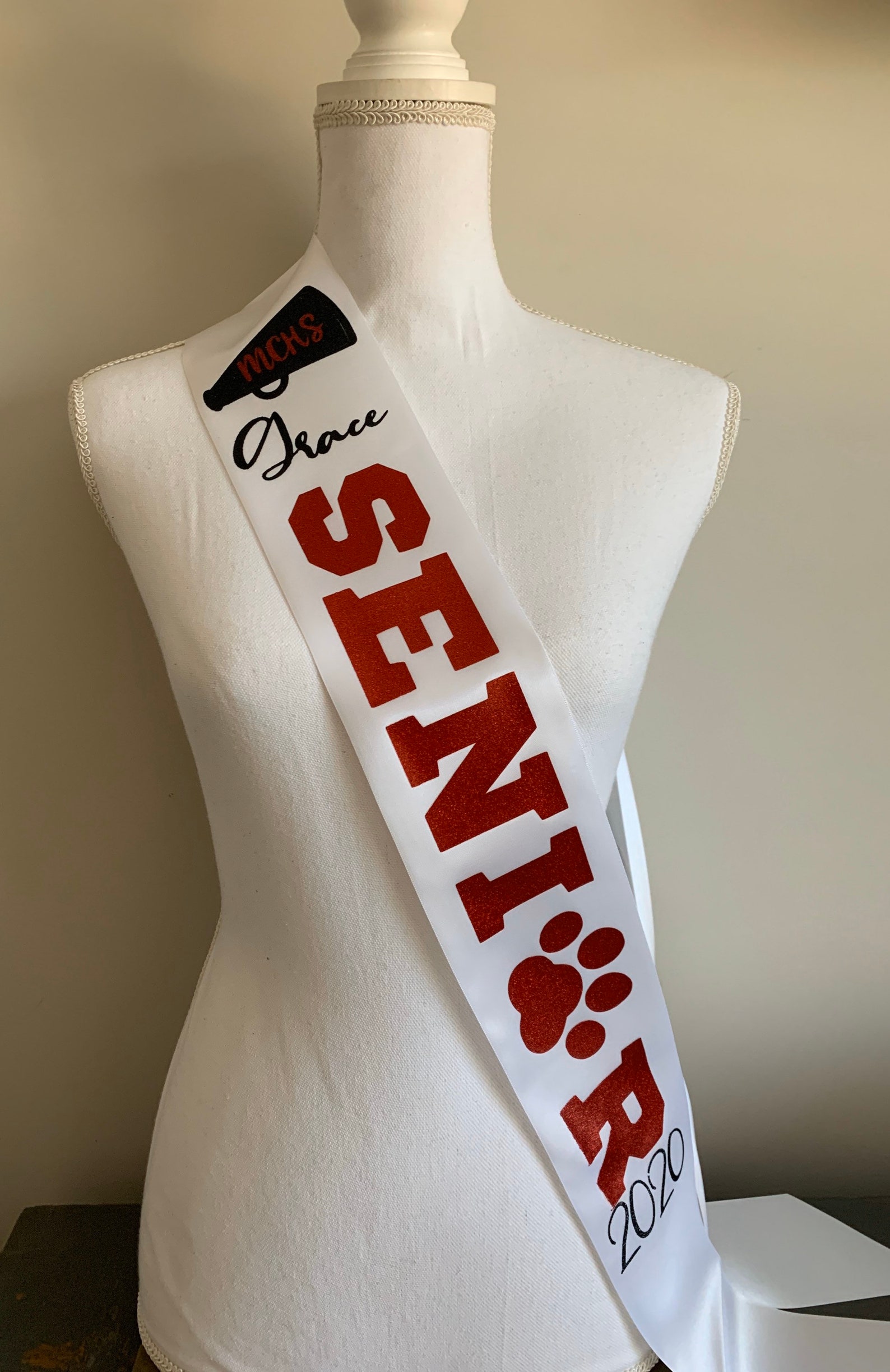 Senior Sashes Senior Recognition Sashes Senior Night Sport - Etsy