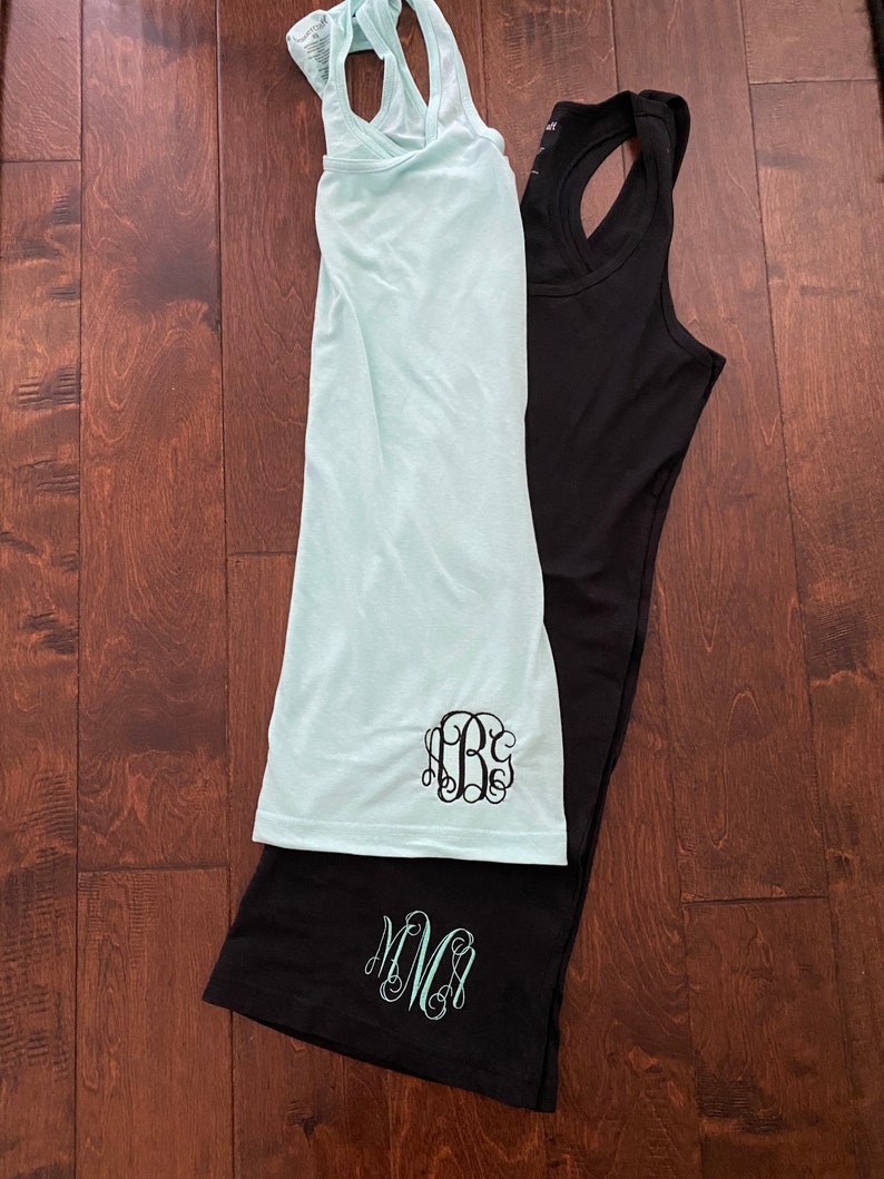 Monogrammed Racerback Dresses/ Monogram Dresses/ Monogrammed | Etsy