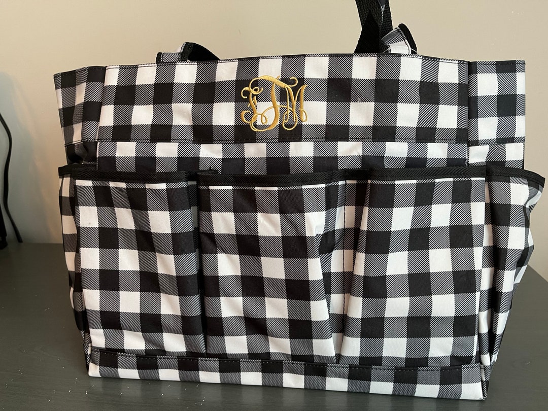 Buffalo Plaid Bag Monogrammed Buffalo Check Tote Buffalo - Etsy