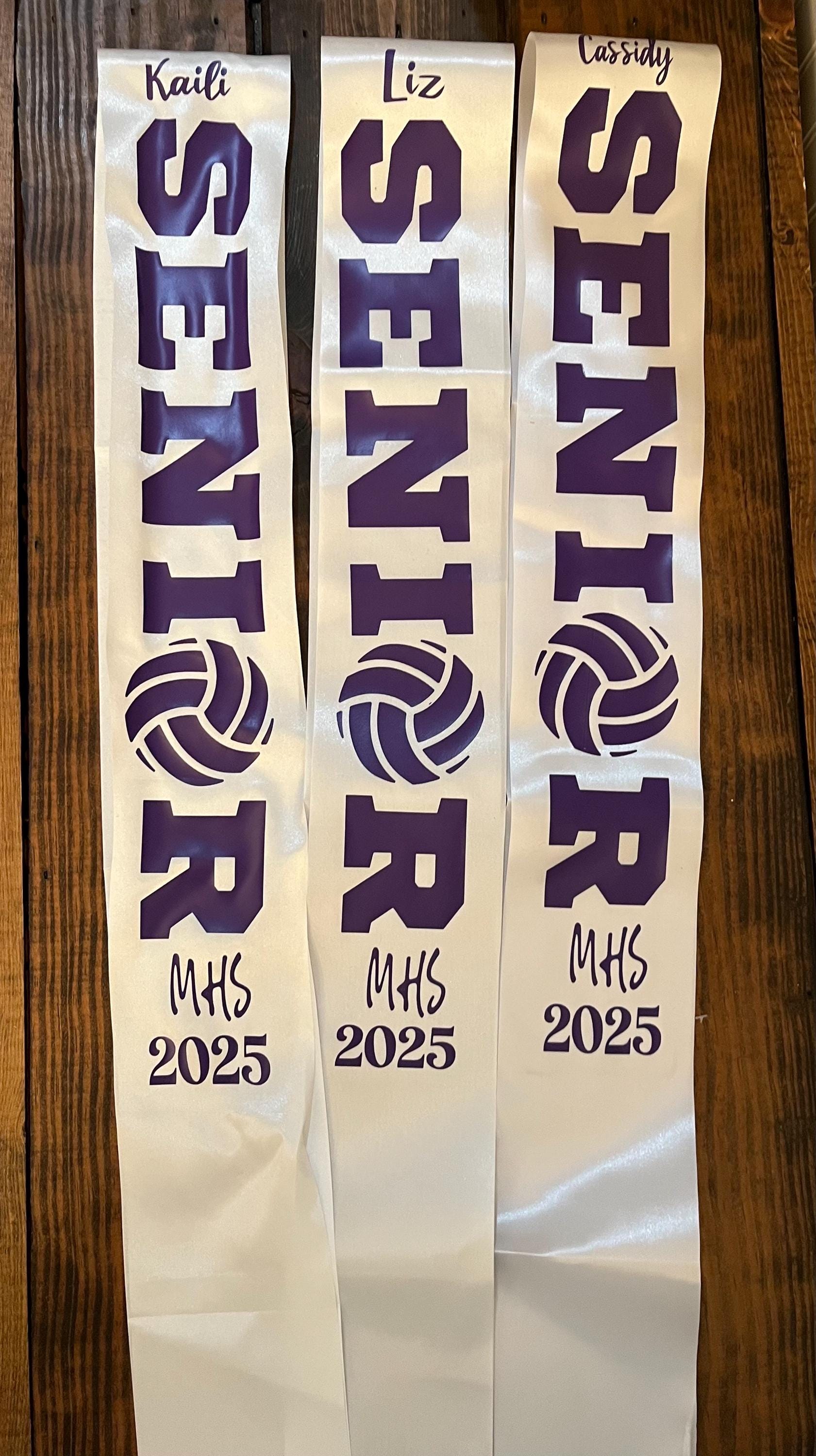 Senior Sports Sashes - Team Sashes - Personalized Senior Sash - Custom ...