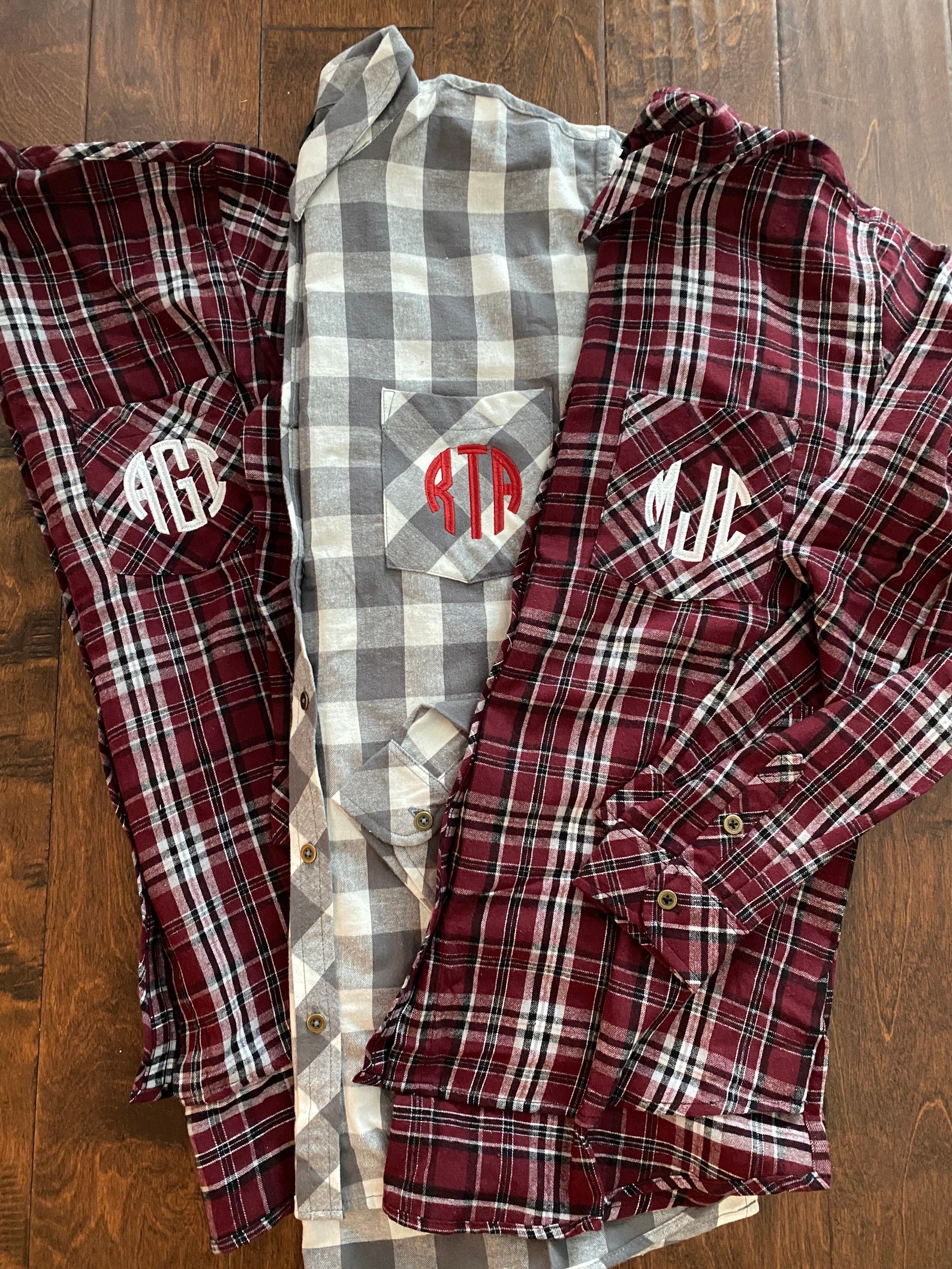 Monogrammed Flannel Shirt Custom Flannel Shirt | Etsy