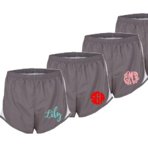 Monogrammed Running Shorts - Monogram Workout Shorts - Monogram ...