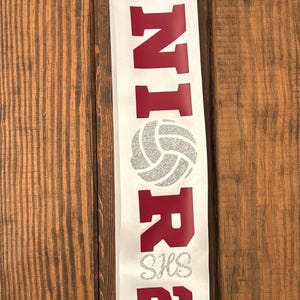 Senior Sports Sashes - Team Sashes - Personalized Senior Sash - Custom ...