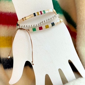 RETRO Colorblock Hudson Bay Tile Bracelet! • Colorful Friendship ...