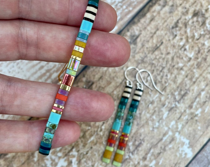 Colorful TILA BRACELET Color Block Coordinating Tila Bracelet Glass ...