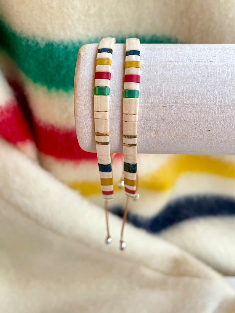 RETRO Colorblock Hudson Bay Tile Bracelet! • Colorful Friendship ...