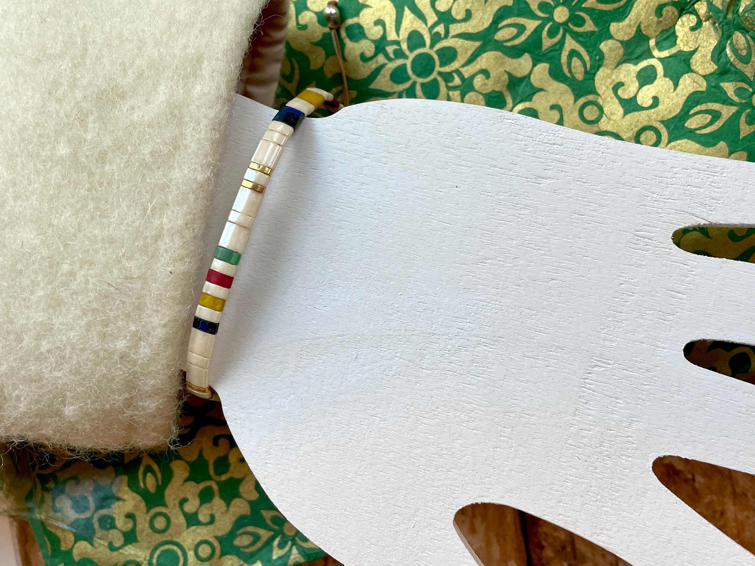 RETRO Colorblock Hudson Bay Tile Bracelet! • Colorful Friendship ...