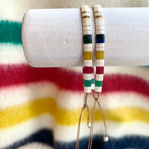 RETRO Colorblock Hudson Bay Tile Bracelet! • Colorful Friendship ...