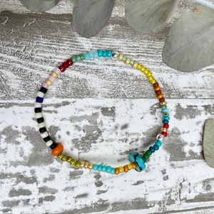 Colorful Beaded Bracelet •multicolor FUN Seed Bead Bracelet • Stackable ...