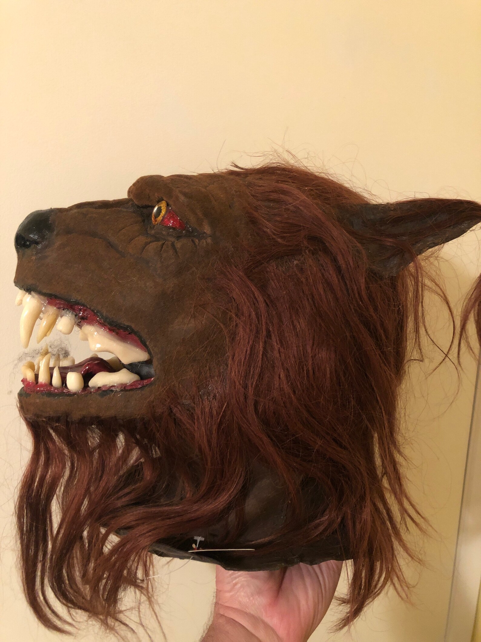 Werewolf mask-prop head | Etsy