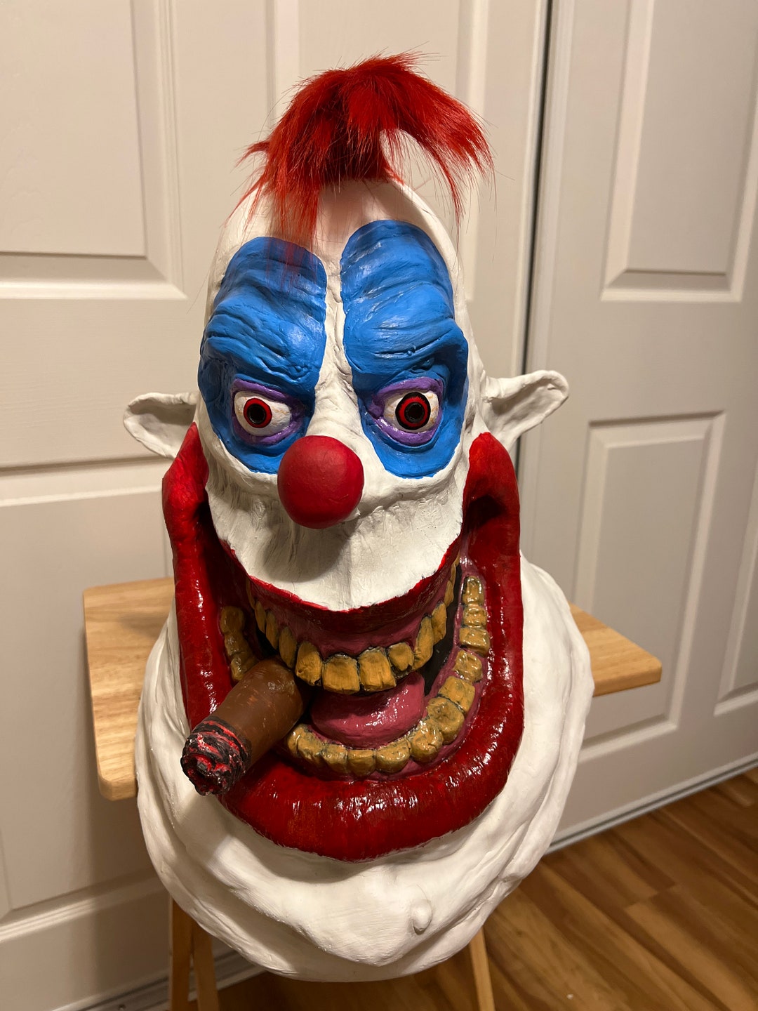 Mohawk Clown Oversized Latex Mask - Etsy