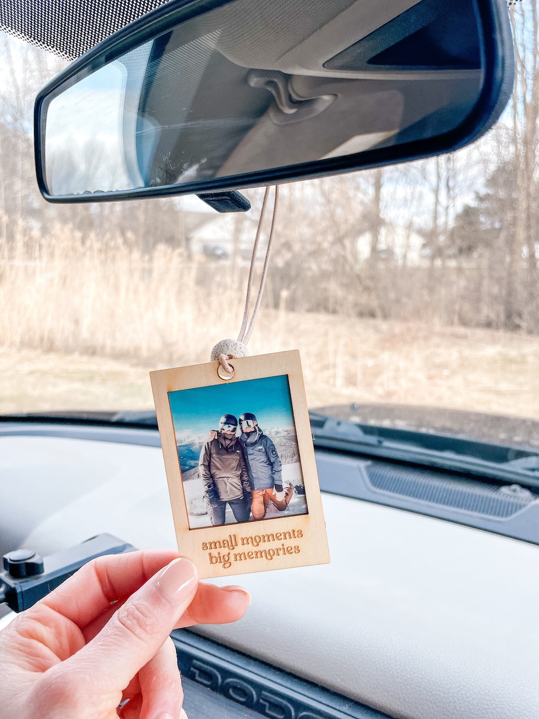 Personalized Photo Car Ornament, Hanging Car Photo Decor Accessories ...