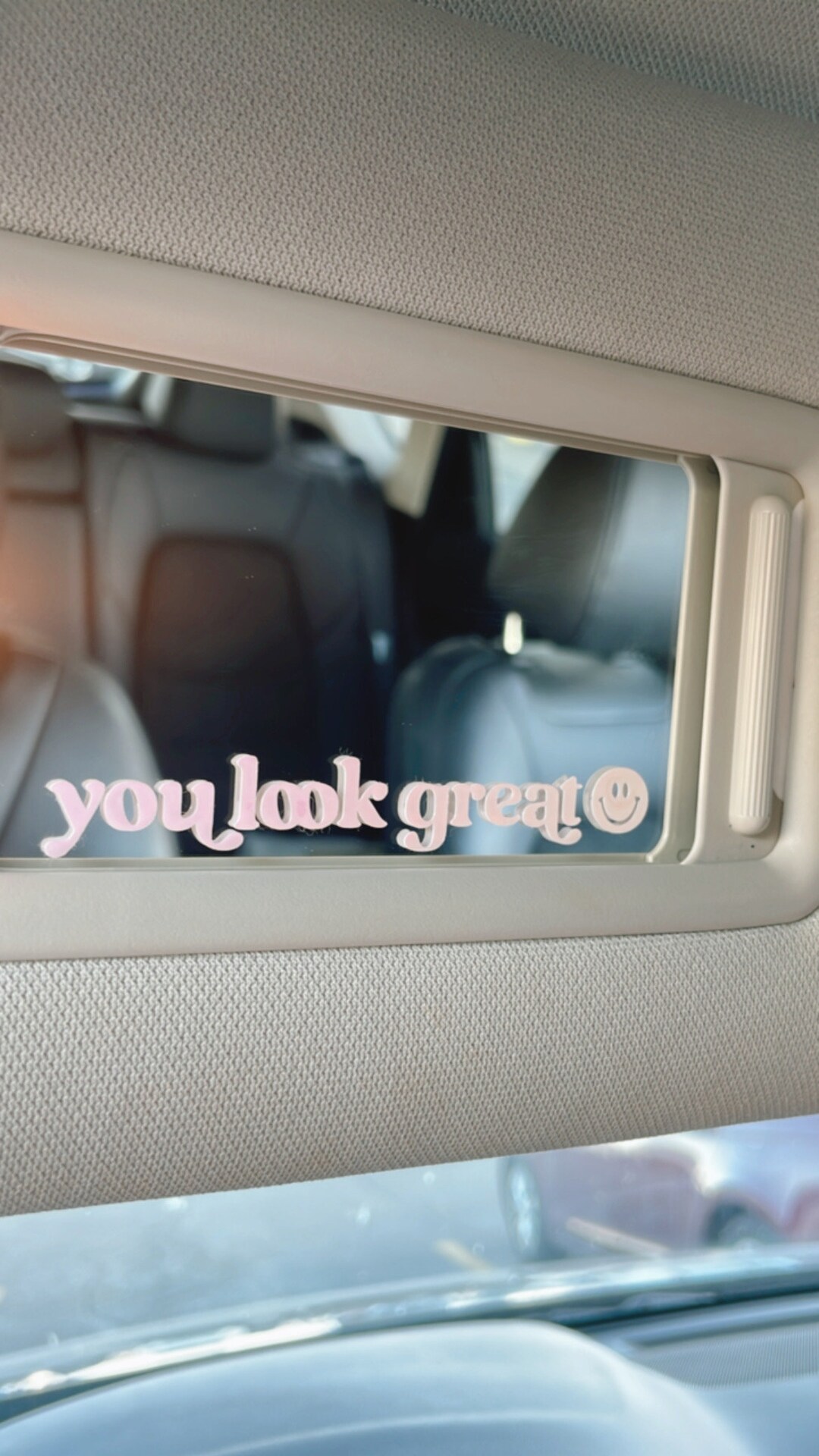 You Look Great Car Mirror Decal Rear View Mirror Decal Self Affirmation ...