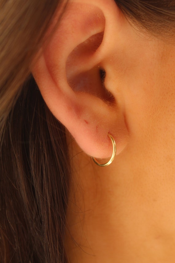 Etsy 14k gold hoop earrings store