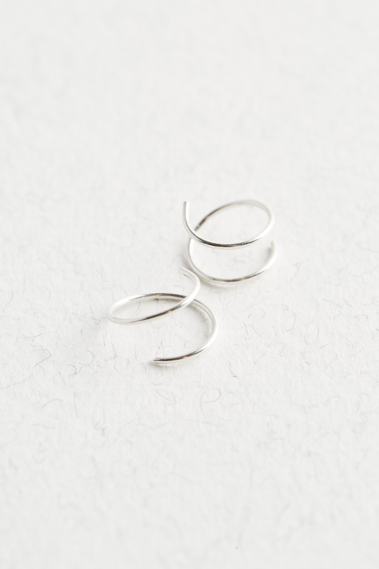 Silver Hoop Earrings Sterling Silver Hoops Silver Hug - Etsy UK