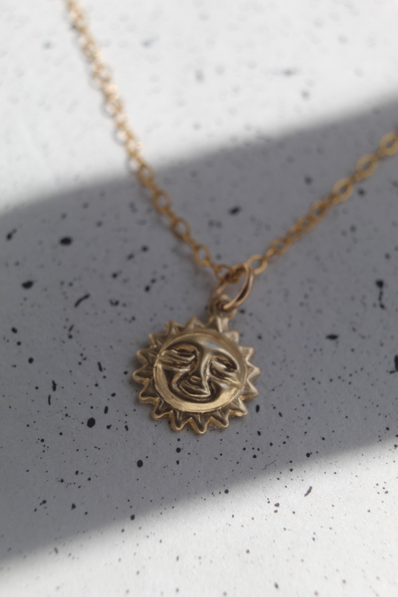 14k Gold Charm Necklace Gold Necklace Necklace For Woman | Etsy