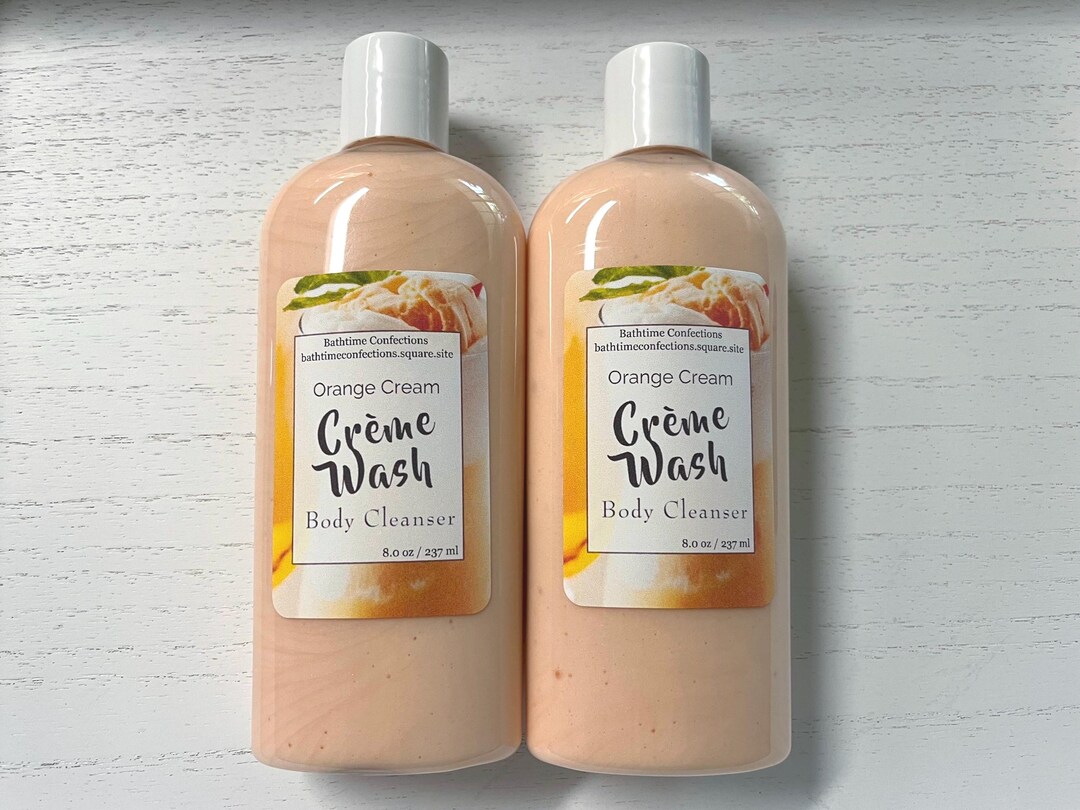 Orange Cream Crème Wash, Body Cleanser, Body Wash - Etsy