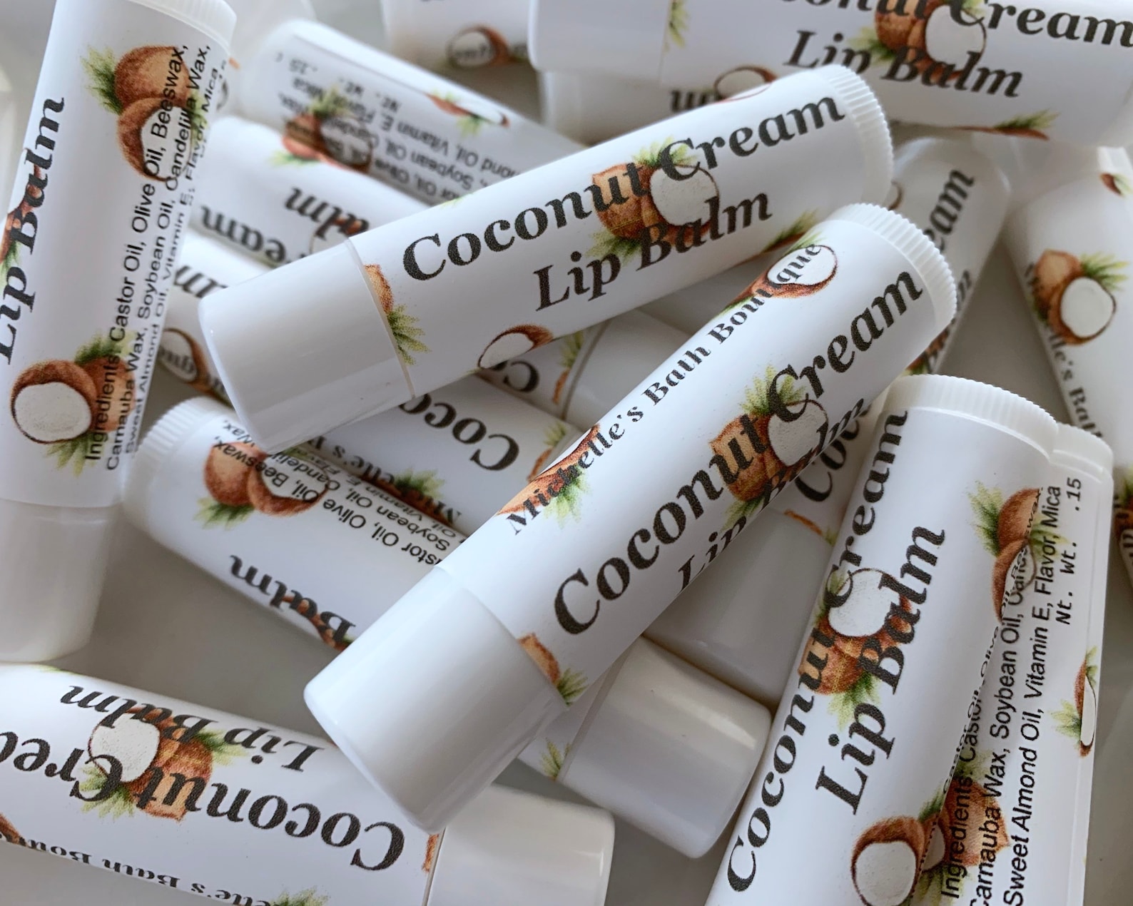 Coconut Cream Lip Balm Moisturizing Natural | Etsy