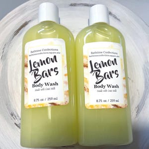 Lemon Bars Body Wash, Made With a Goat Milk - Etsy
