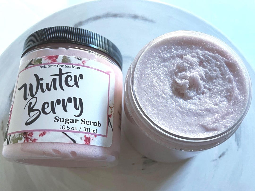 Winter Berry Sugar Scrub, Body Scrub, Soapy Scrub - Etsy