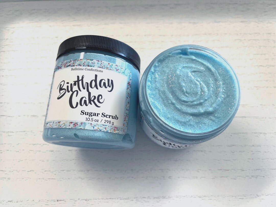 Birthday Cake Sugar Scrub, Whipped Scrub, Soapy Scrub, Vanilla Cake ...