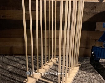 Adjustable Art Storage Rack 35 Long X 11 Wide With 24 Tall Dowels Art ...