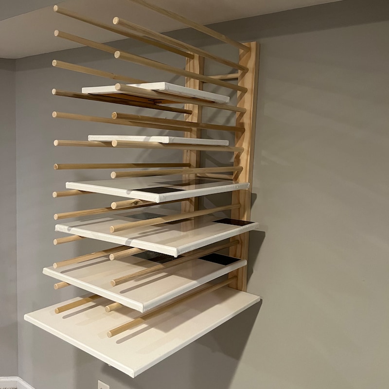 Wall Mounted Drying Rack - Etsy