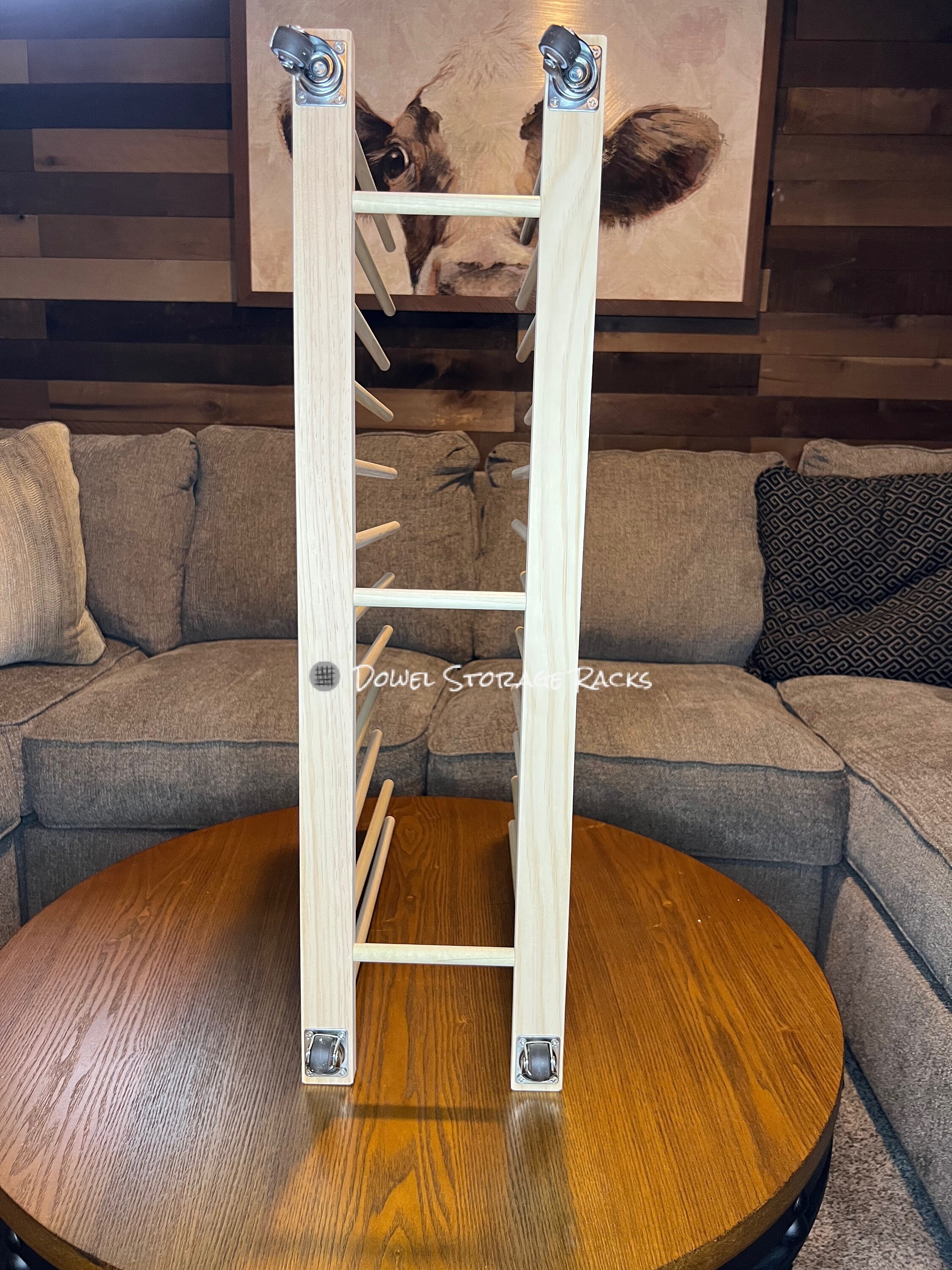 Add on Locking Swivel Caster Wheels Only for Racks With 18 Dowels or ...