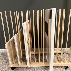Art Storage Rack - 30” Tall for Art Canvas up to 30” - Several Sizes ...