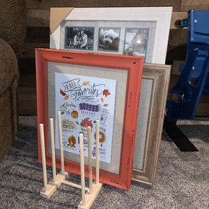 Art Storage Rack - Wooden Dowel - for Framed Art, Picture Frame, Canvas ...