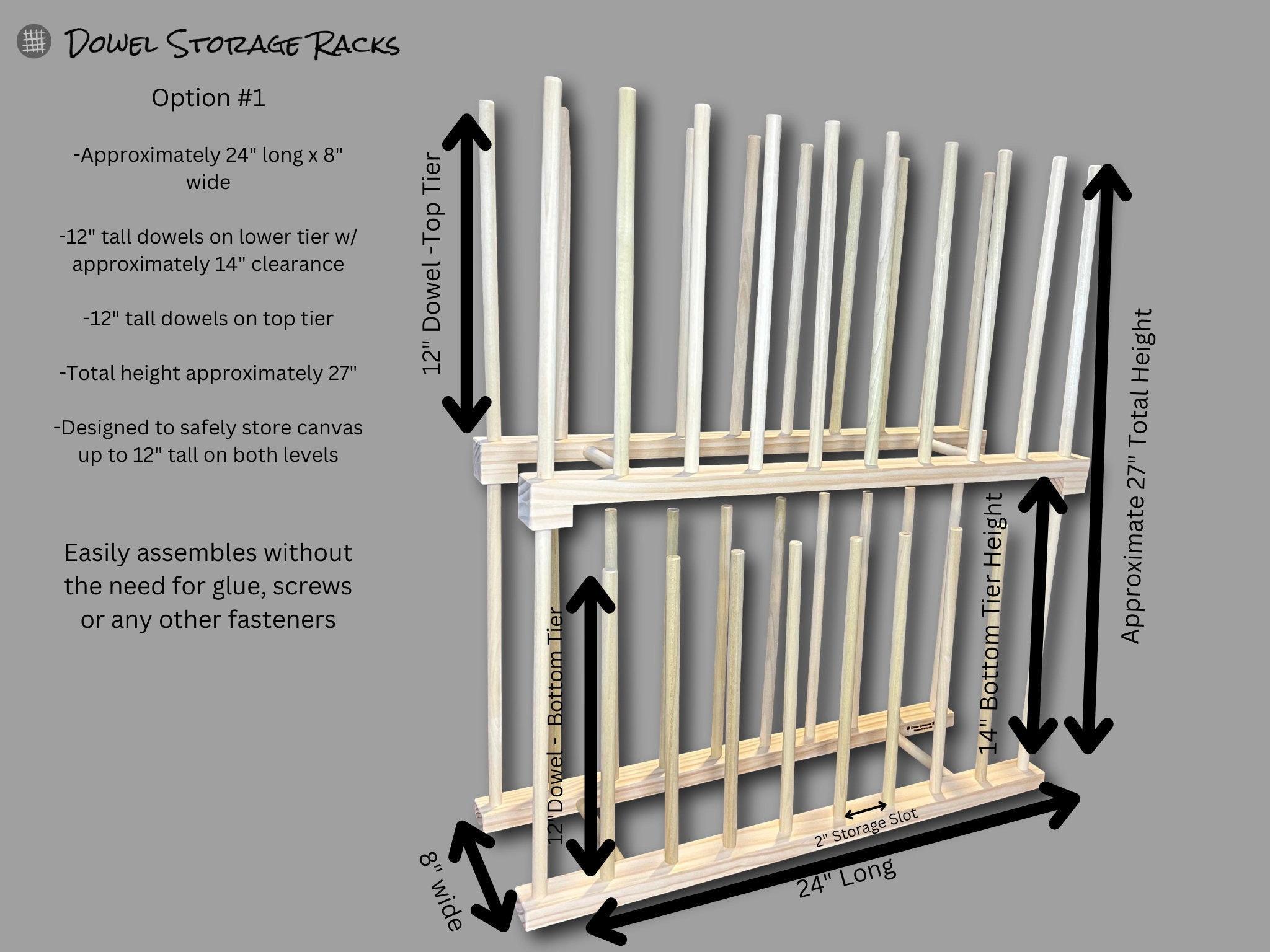 Small Two Tier Art Storage Rack 24 Long X 8 Wide - Etsy