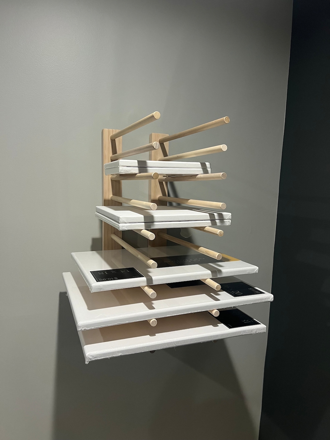 Heavier Duty Wall Mount Art Storage/drying Rack - 24” Long Version With ...