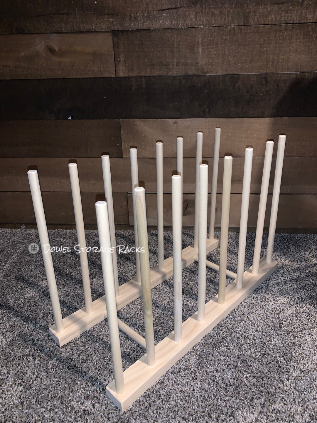 Art Storage Rack - Wooden Dowel - for Framed Art, Picture Frame, Canvas ...