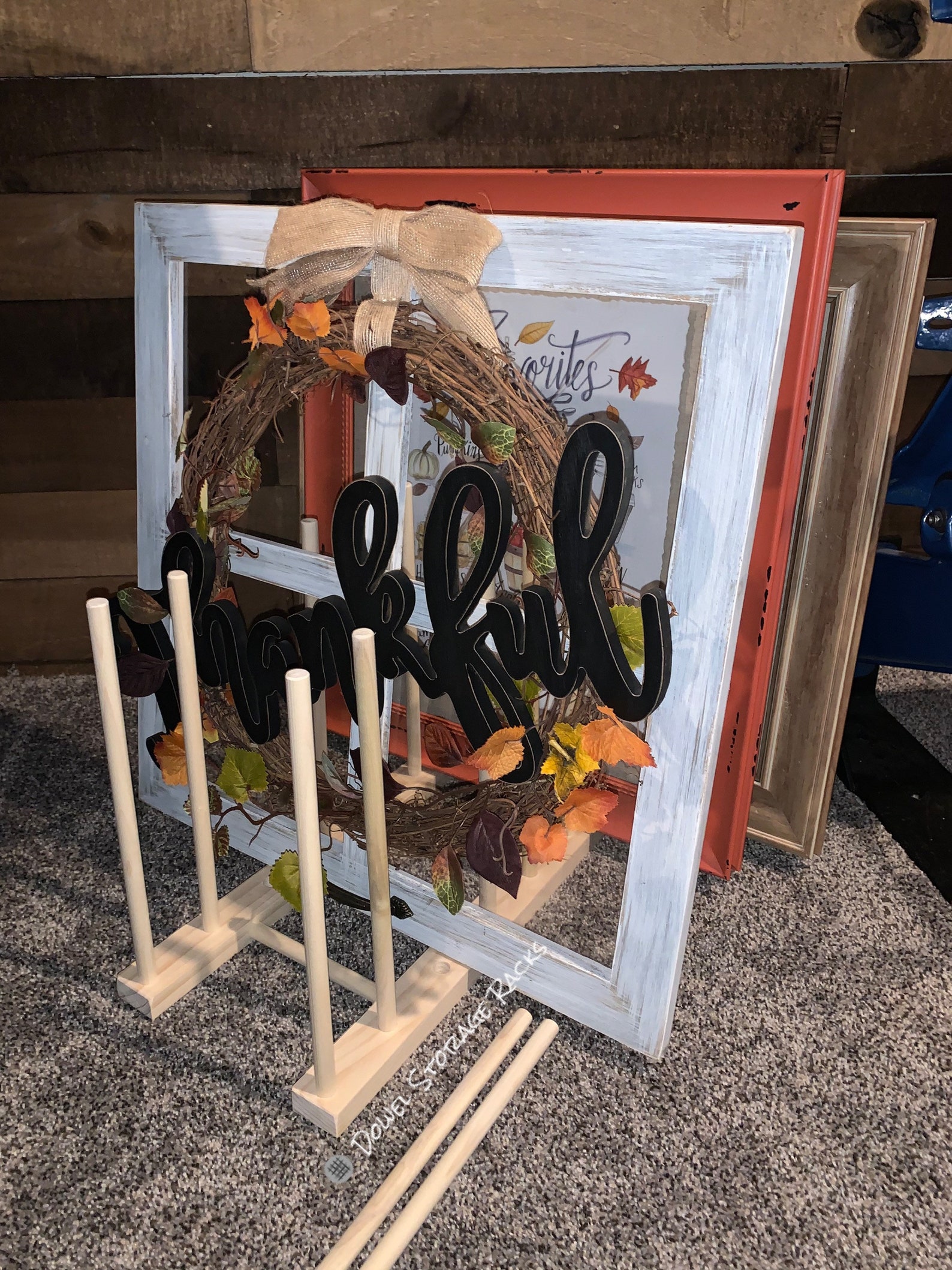 Art Storage Rack Wooden Dowel for Framed Art Picture - Etsy